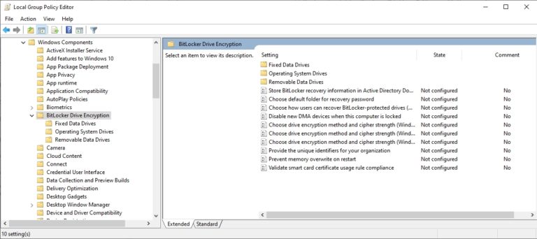 Using Group Policy to configure BitLocker - Specops Software
