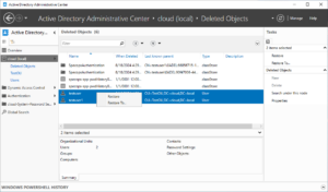 How to recover a deleted Active Directory object - Specops Software